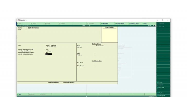 How to Use Interest calculation in Tally - Step By Step