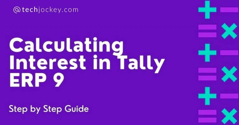 How to Use Interest calculation in Tally - Step By Step