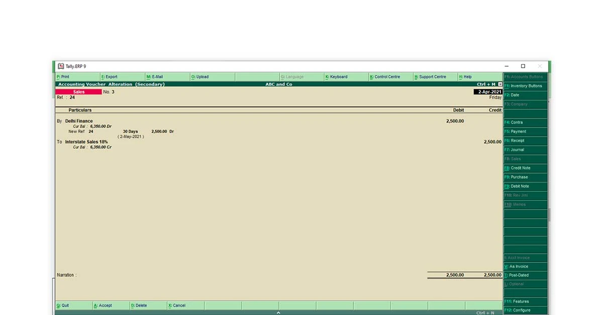 How to Use Interest calculation in Tally - Step By Step
