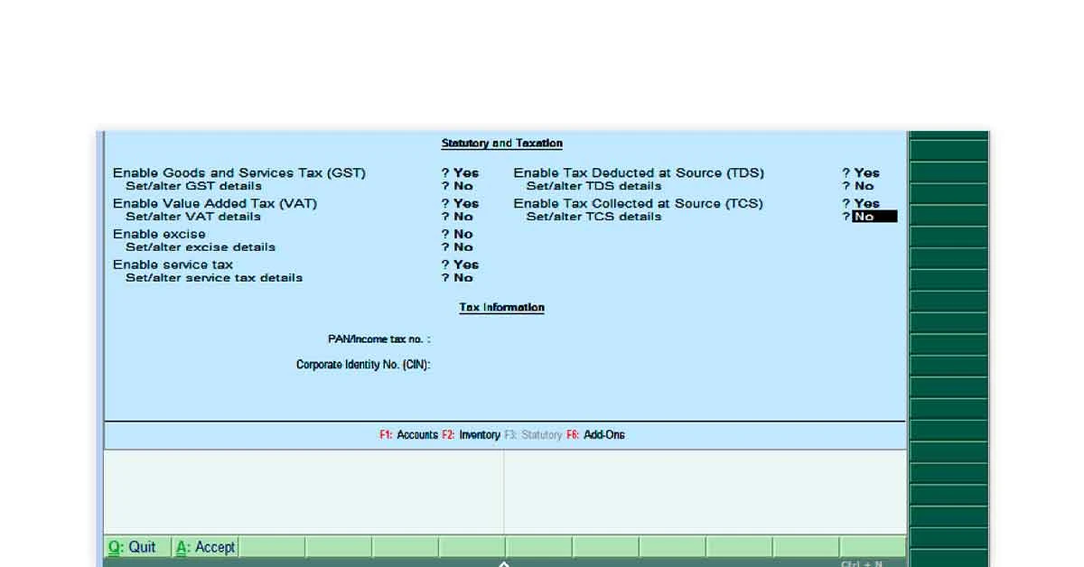 How to Enable the Feature for Payroll Entry in Tally