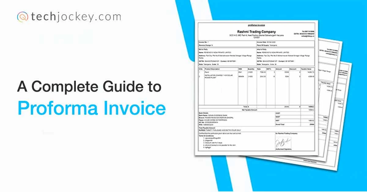 What Is Proforma Invoice And Format How To Create Proforma Invoice