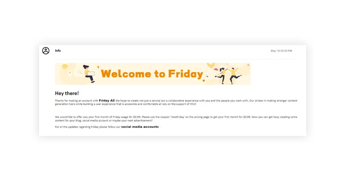 Welcome Email Templates and Example for Different Business & Situations