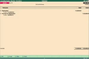 Depreciation Entry in Tally Prime and ERP 9 (with Examples) 2025