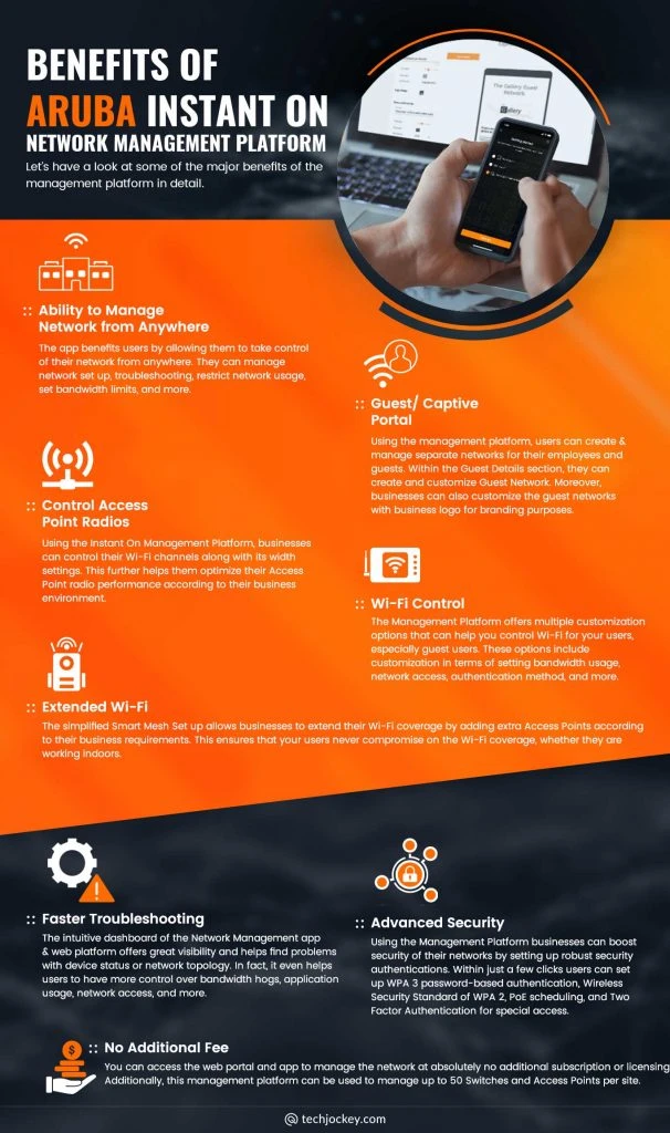 Benefits of Aruba Instant On's Cloud-Based Network Management Platform