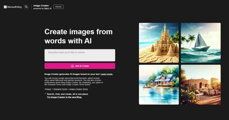 How to Use Microsoft Bing Image Creator AI Online