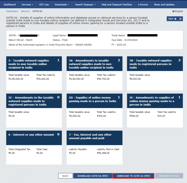 What is GSTR-5A and How to File it Online?
