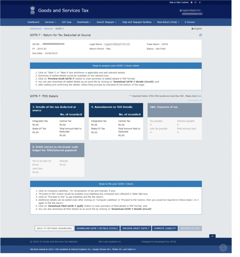 What is GSTR-7 and How to File It on GST Portal?