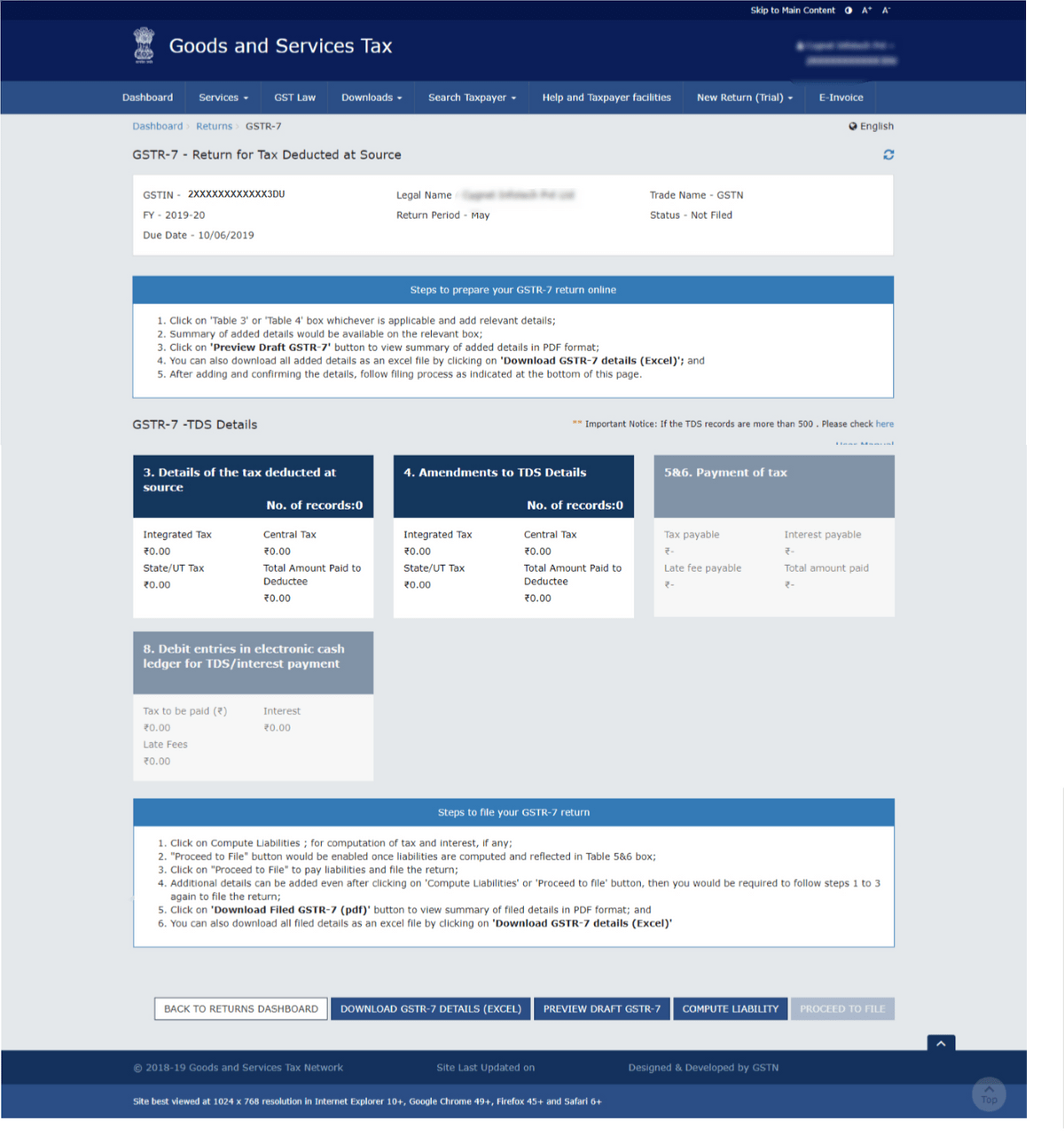 What is GSTR-7 and How to File It on GST Portal?