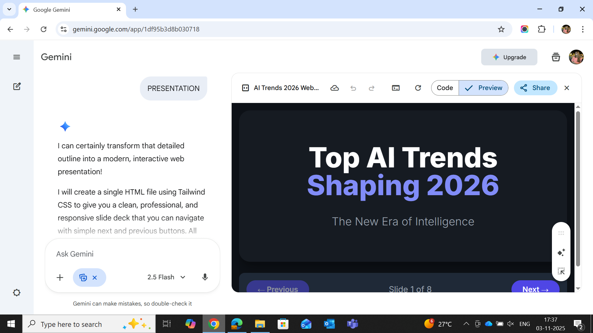 How to Make Presentations With Gemini?