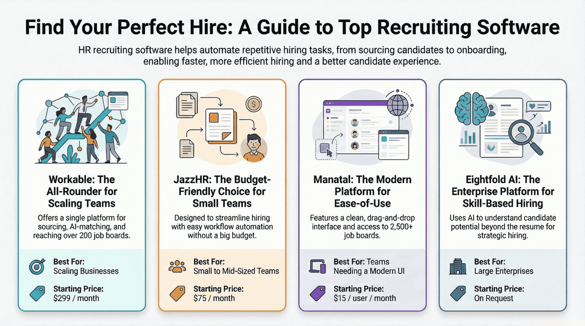 Top 9 HR Recruiting Software for Faster & Smarter Hiring in 2026