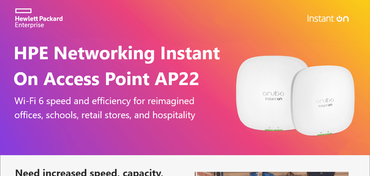 HPE Networking Instant On Access Point AP22 Pricing & Reviews 2025 ...